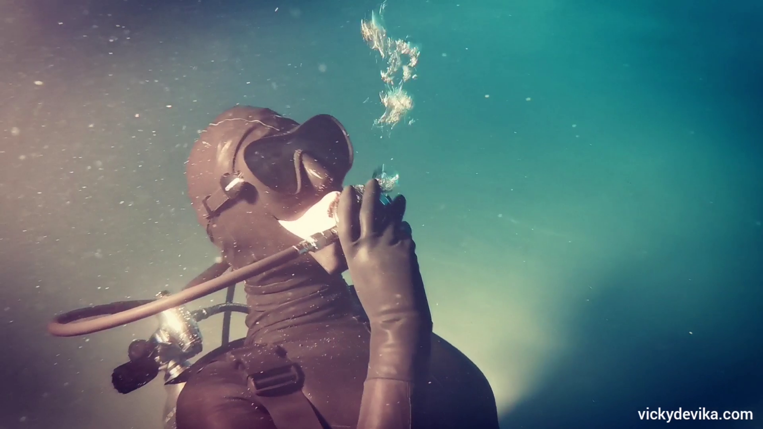 “Dive with me” by Vicky Devika - Frogwoman Org