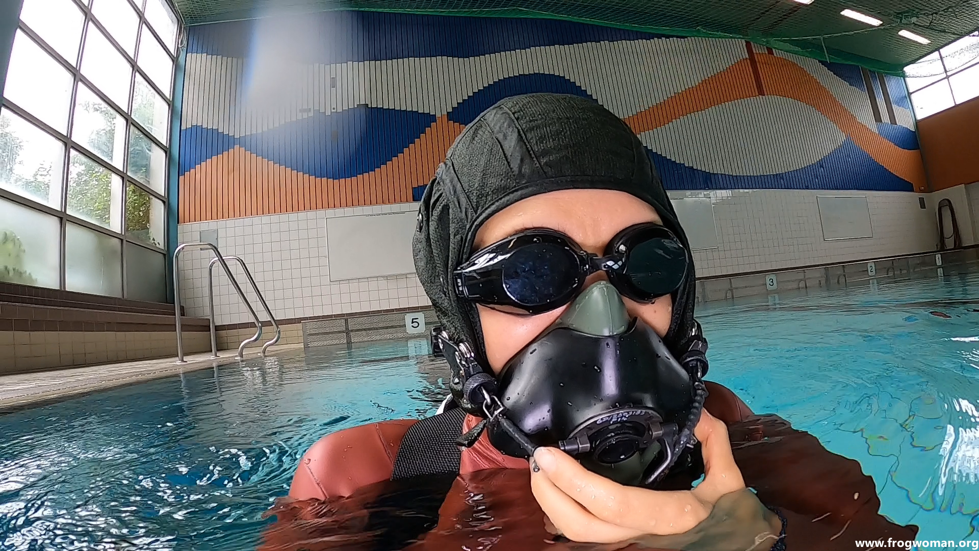 Frogwoman Rachel in “RAF Oxygen Mask” – [40th video of Project F – 6th ...